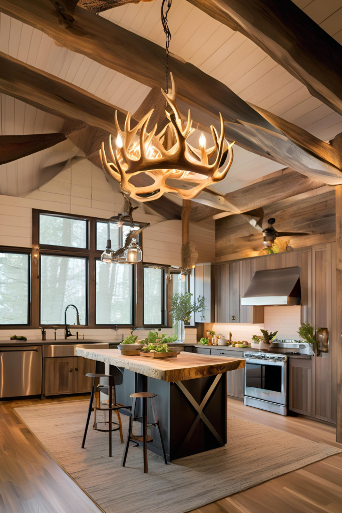 18 Rustic and Elegant Antler Kitchen Decor Ideas – DIY Home Decor ...