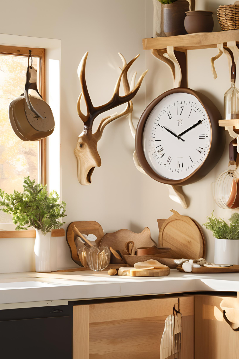 18 Rustic and Elegant Antler Kitchen Decor Ideas – DIY Home Decor ...