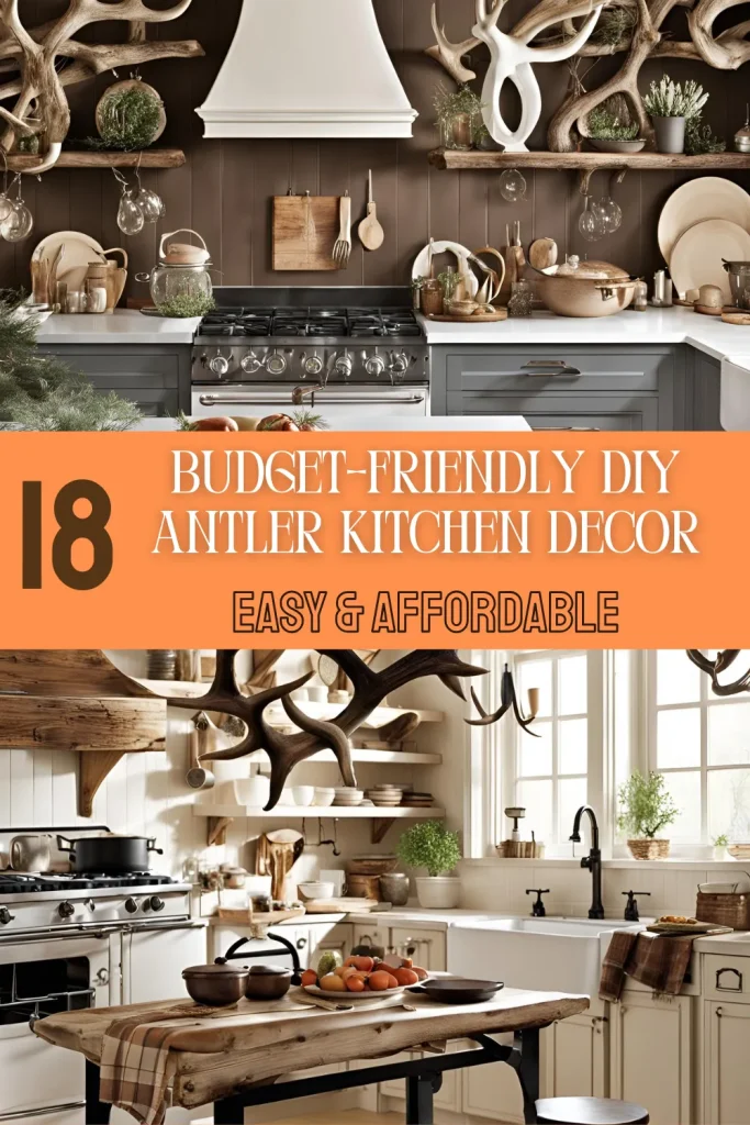 18 Rustic and Elegant Antler Kitchen Decor Ideas – DIY Home Decor ...
